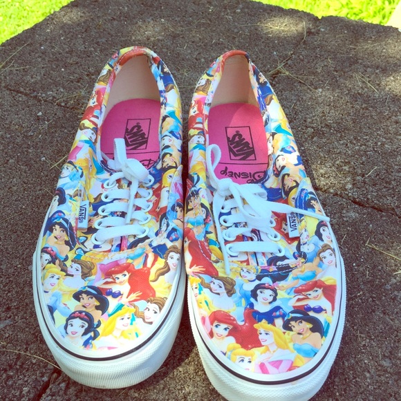 Vans | Shoes | Disney Princess Print Vans | Poshmark